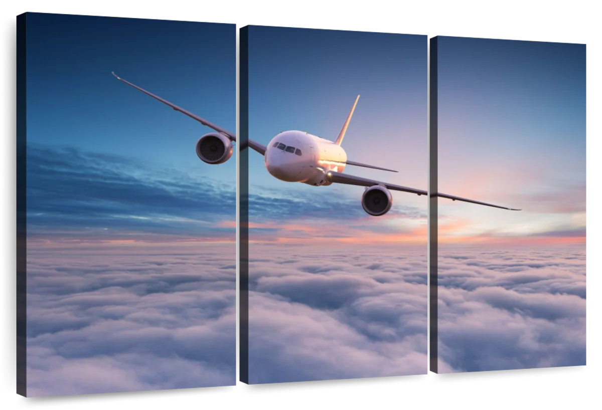 Ebern Designs Mehar Approaching Airplane | Wayfair