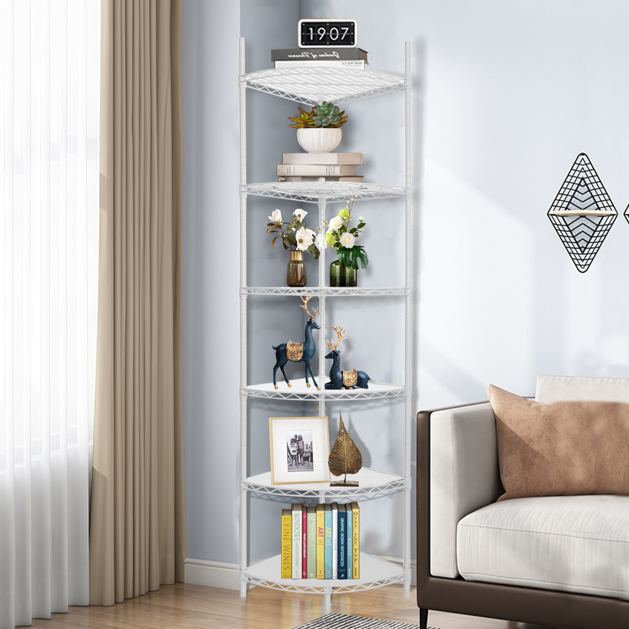 Rebrilliant Maylinn 72.04'' H x 18'' W x 18'' D Storage Rack | Wayfair