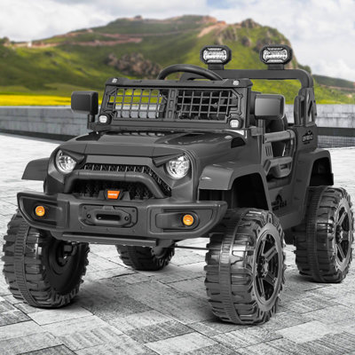 FUNTOK Kids Ride On Truck 12V Electric Car Toys with Remote Control ...