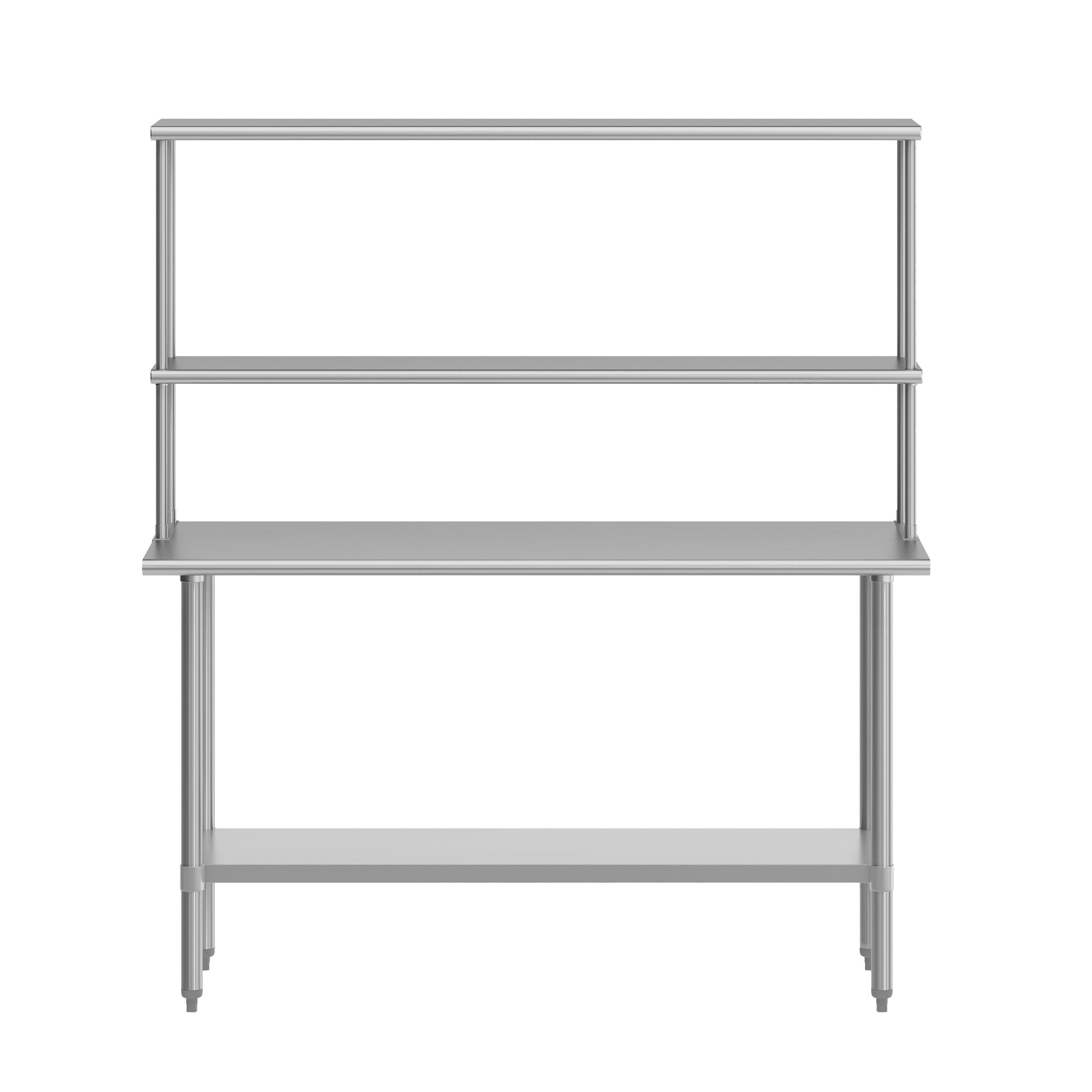 Flash Furniture Commercial Stainless Steel Work Table With 2 ...