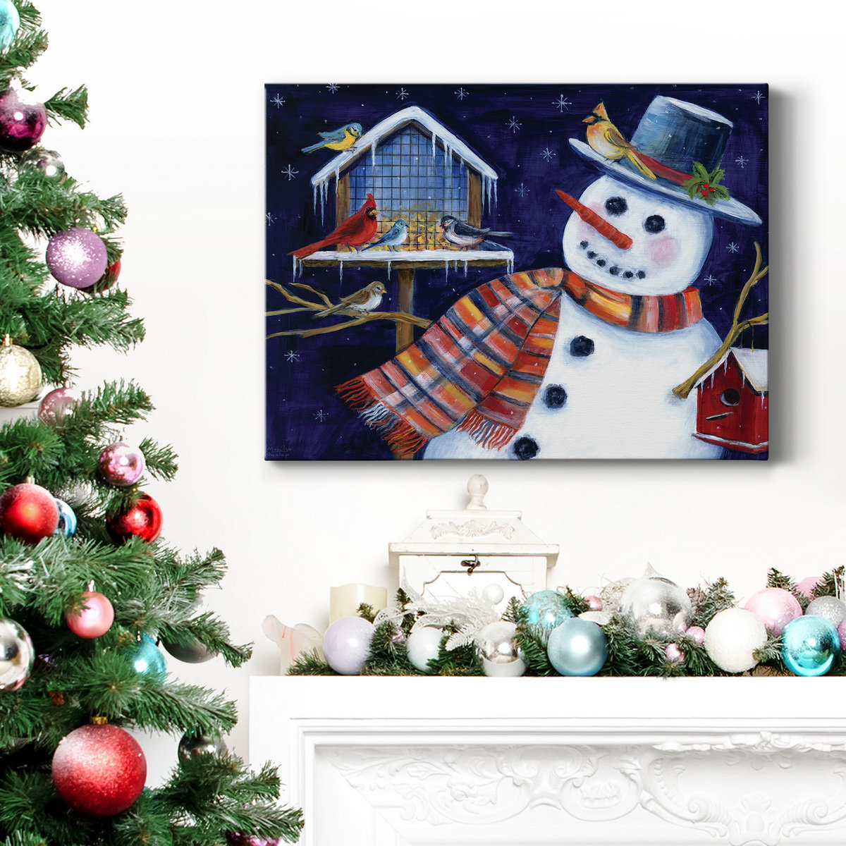 The Holiday Aisle® Snow Friends- Premium Gallery Wrapped Canvas - Ready ...