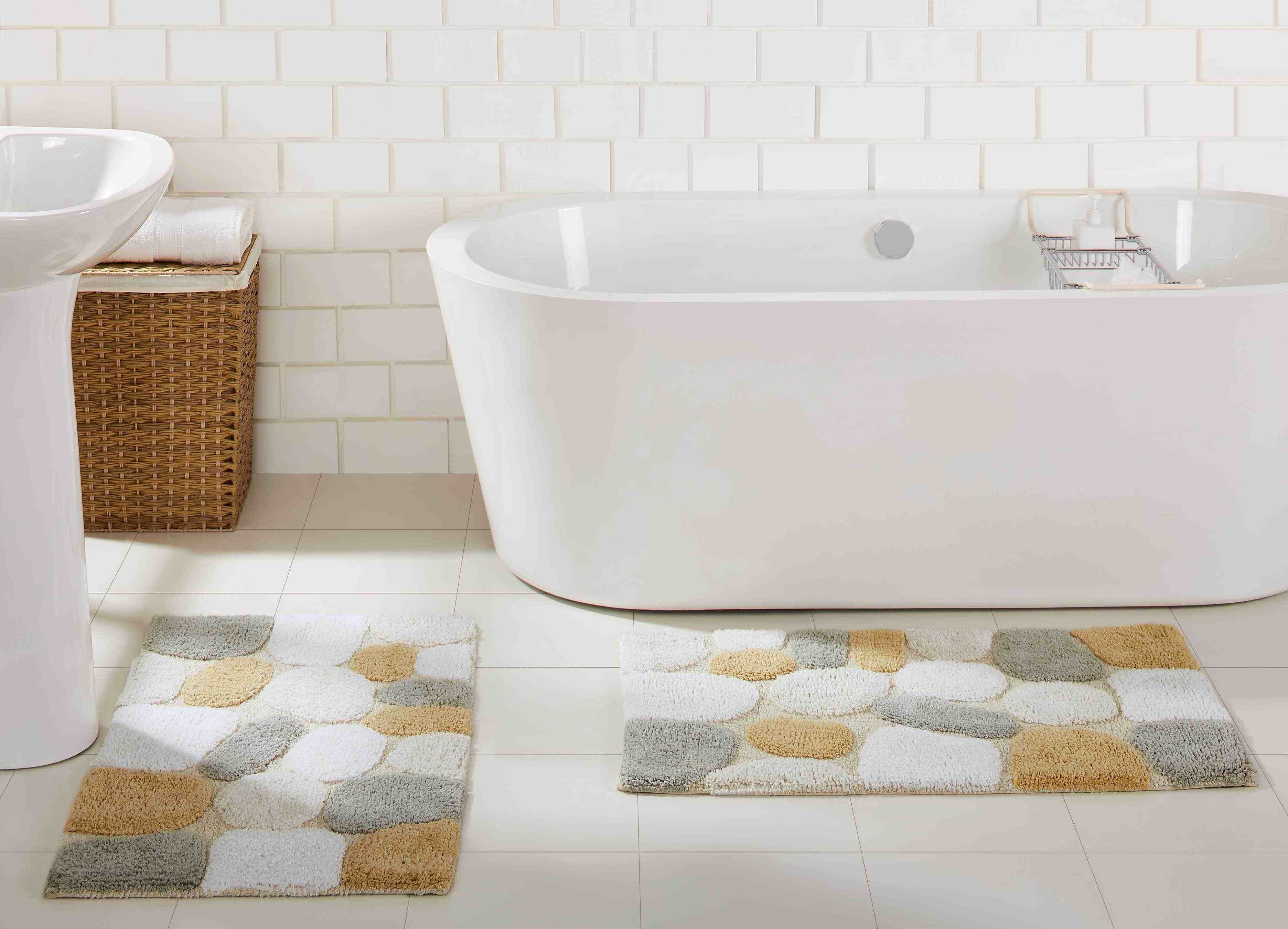 Ebern Designs Creline Cotton Blend Bath Rug & Reviews | Wayfair