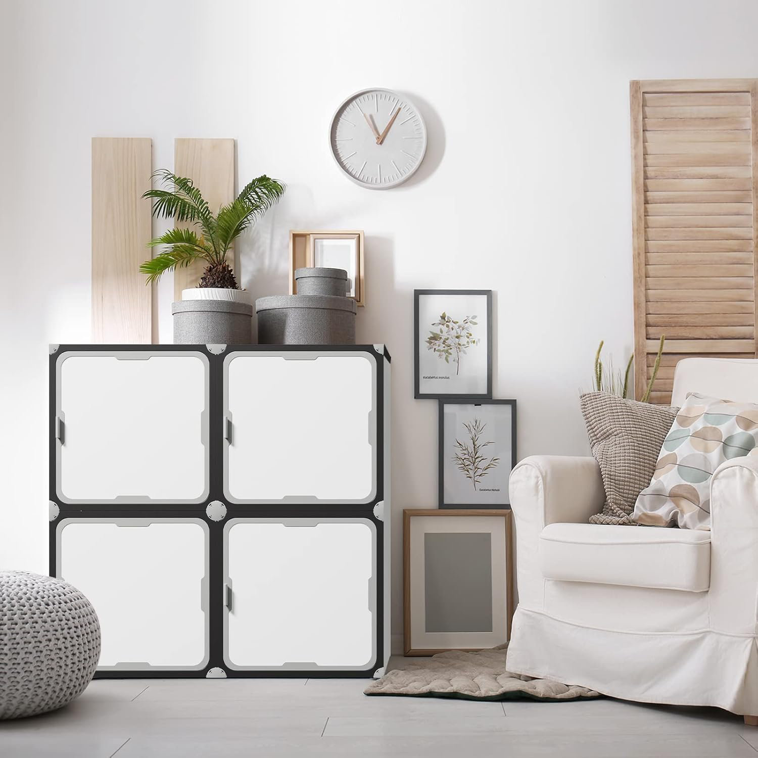 Rebrilliant Modular Cube Storage Organizer With Doors - Versatile DIY ...