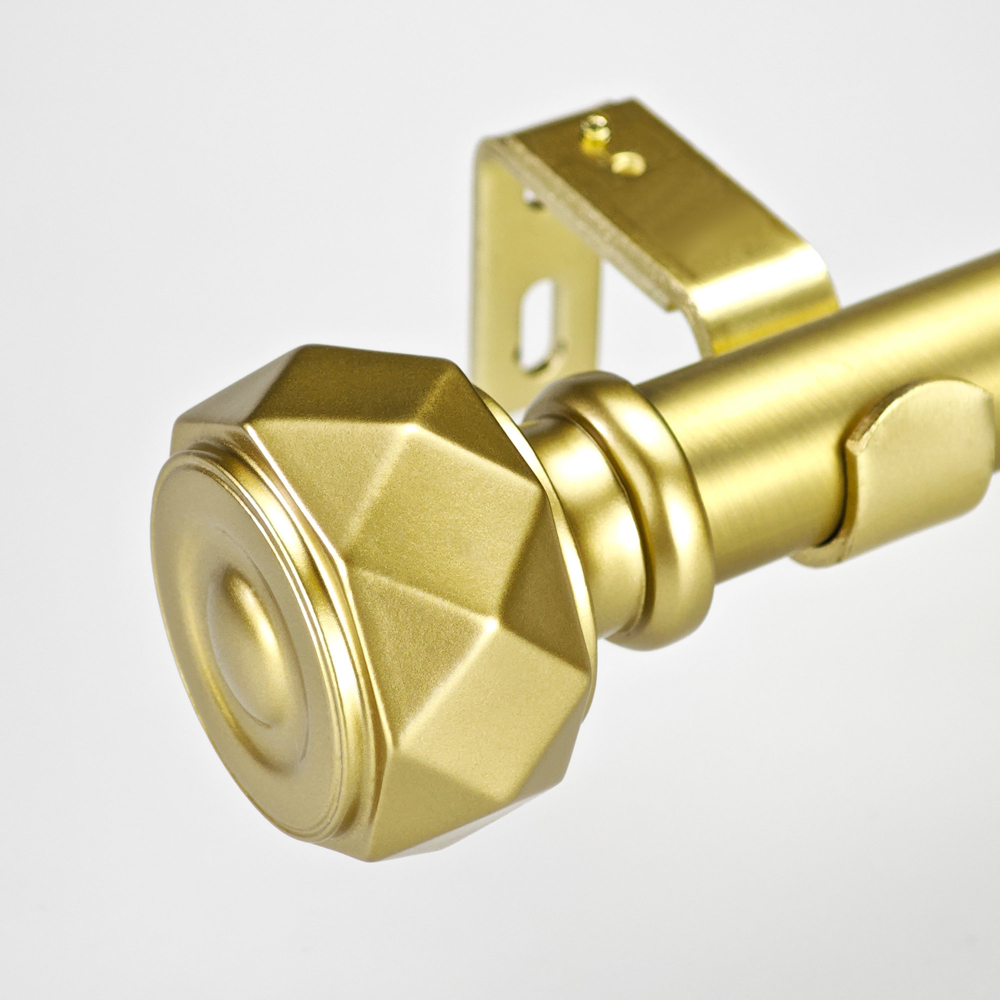 Charlton Home® Adjustable 1''diameter Single Curtain Rod Set & Reviews ...