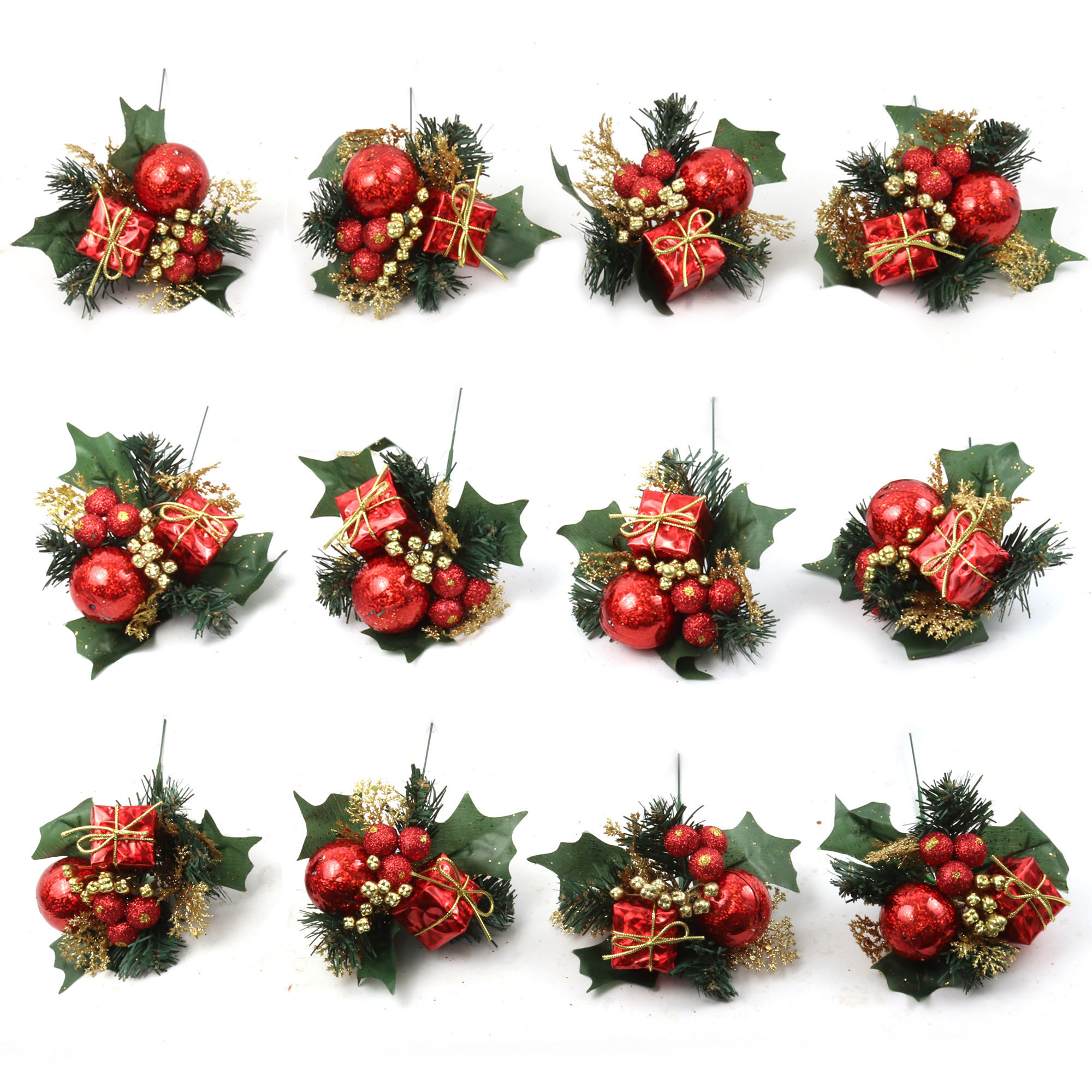 The Holiday Aisle® 12-Piece Pick Set – Lifelike Decorative Picks ...