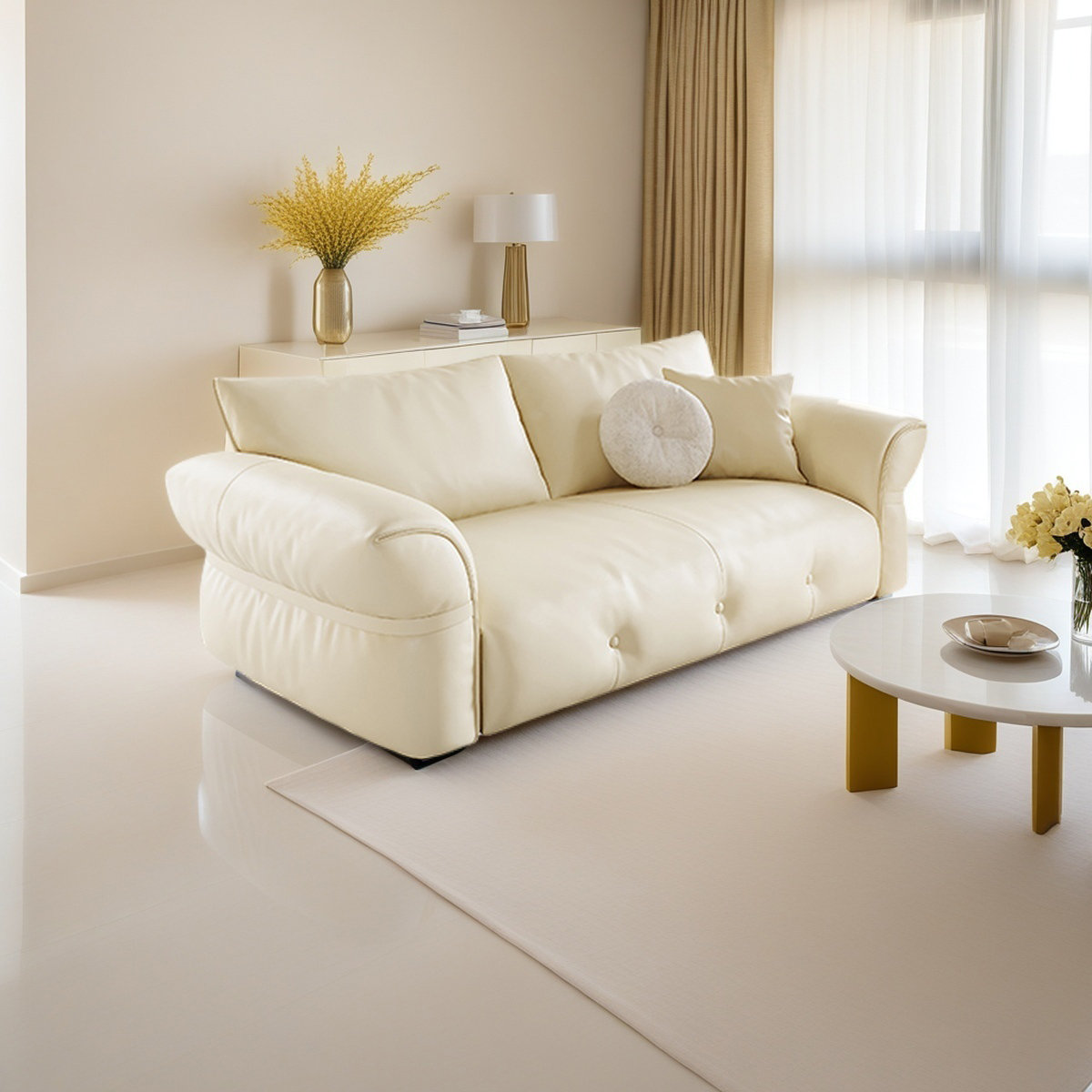 Merting Spacious Deep-Seat Straight-Line Sofa | Wayfair