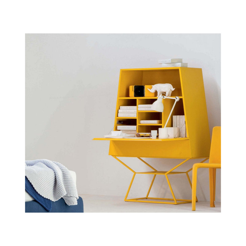 Everly Quinn Modern Simple Sideboard Yellow Entrance Cabinet 35.4 ...