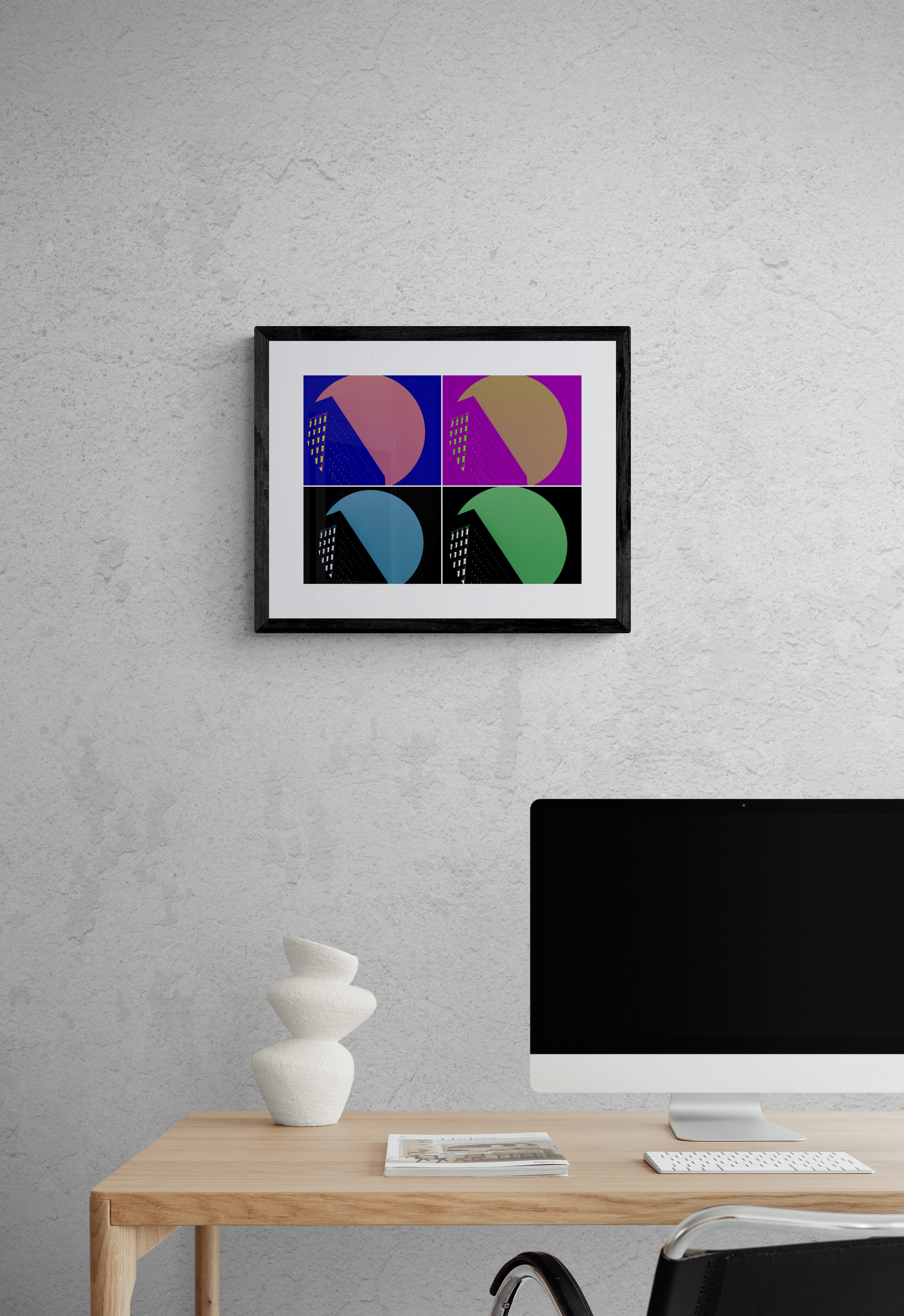 Made & Curated Urban Eclipse by Kevin Quinn - Framed Fine Art Print on ...