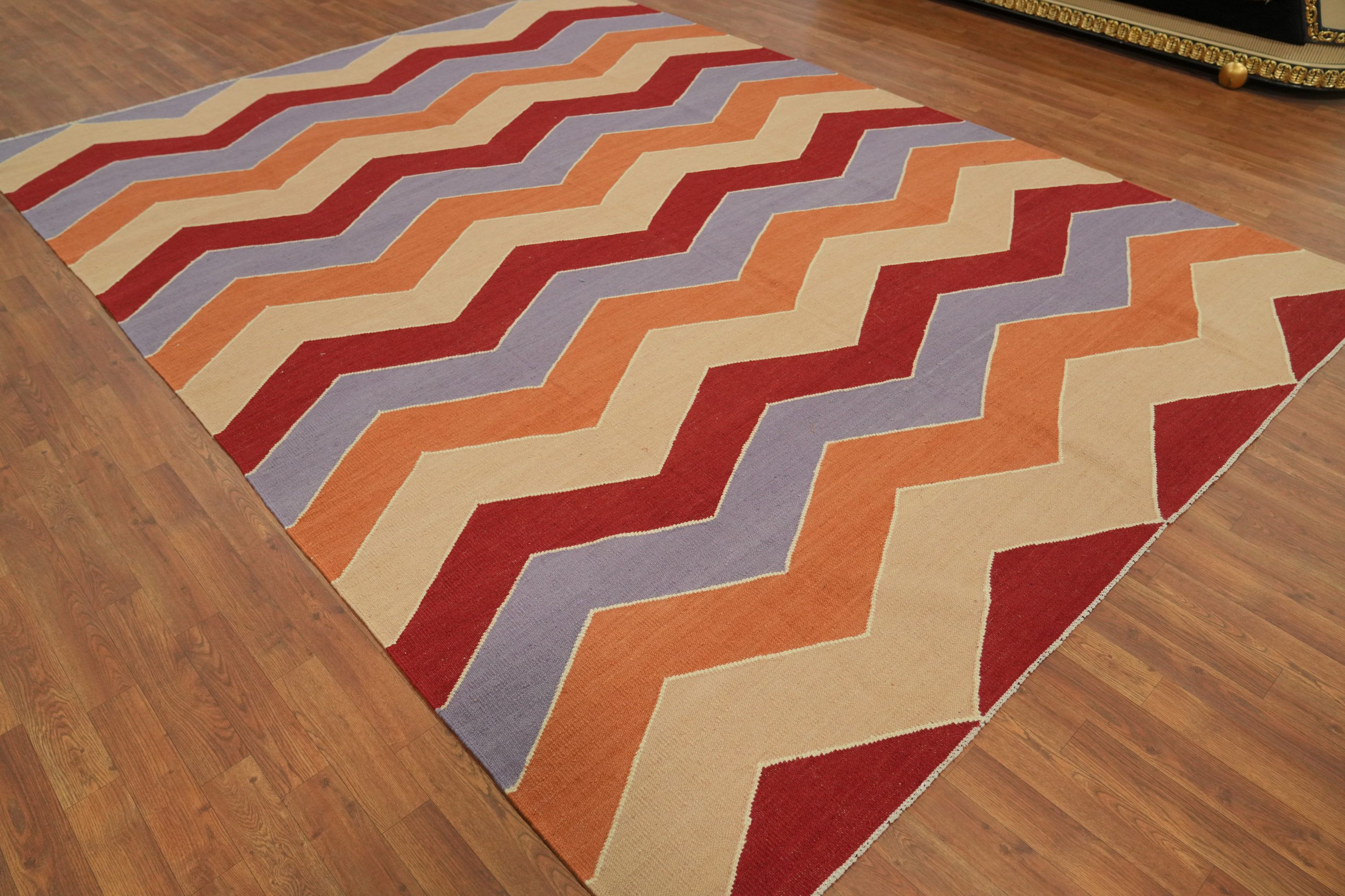 Isabelline All-Over Chevron Kilim Modern Area Rug 8x11 | Wayfair