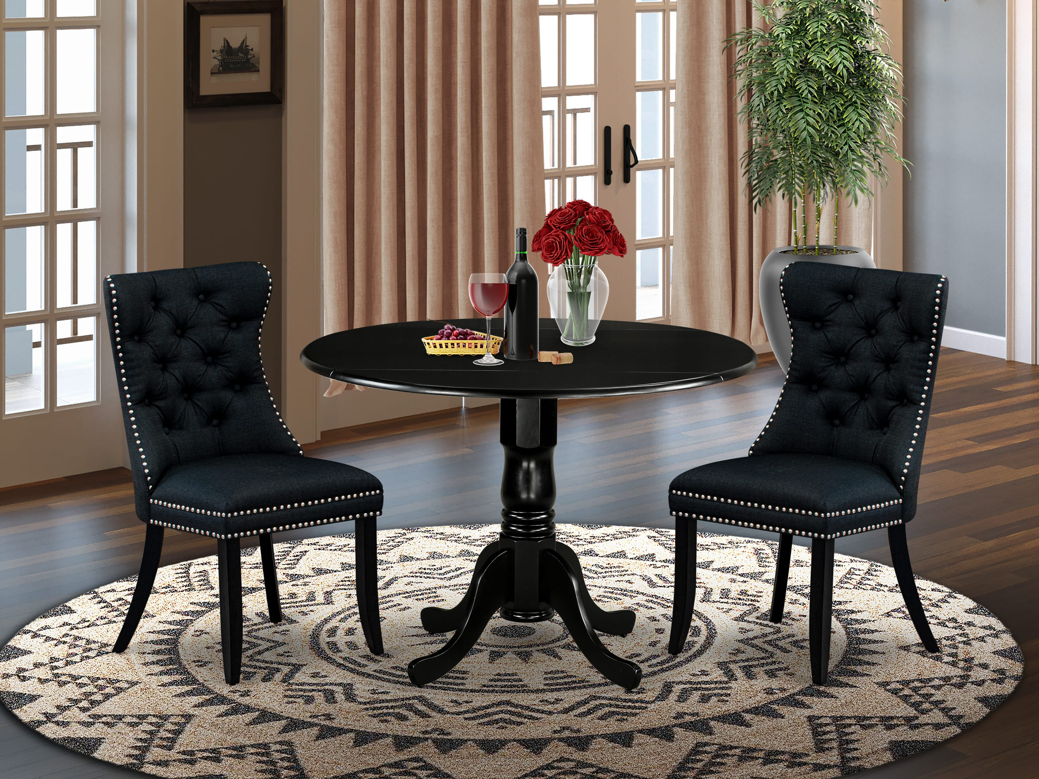 Charlton Home® Dardy Round 42'' Dining Set | Wayfair