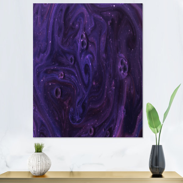 Wrought Studio Abstract Dark Purple Paint " Abstract Dark Purple Paint ...