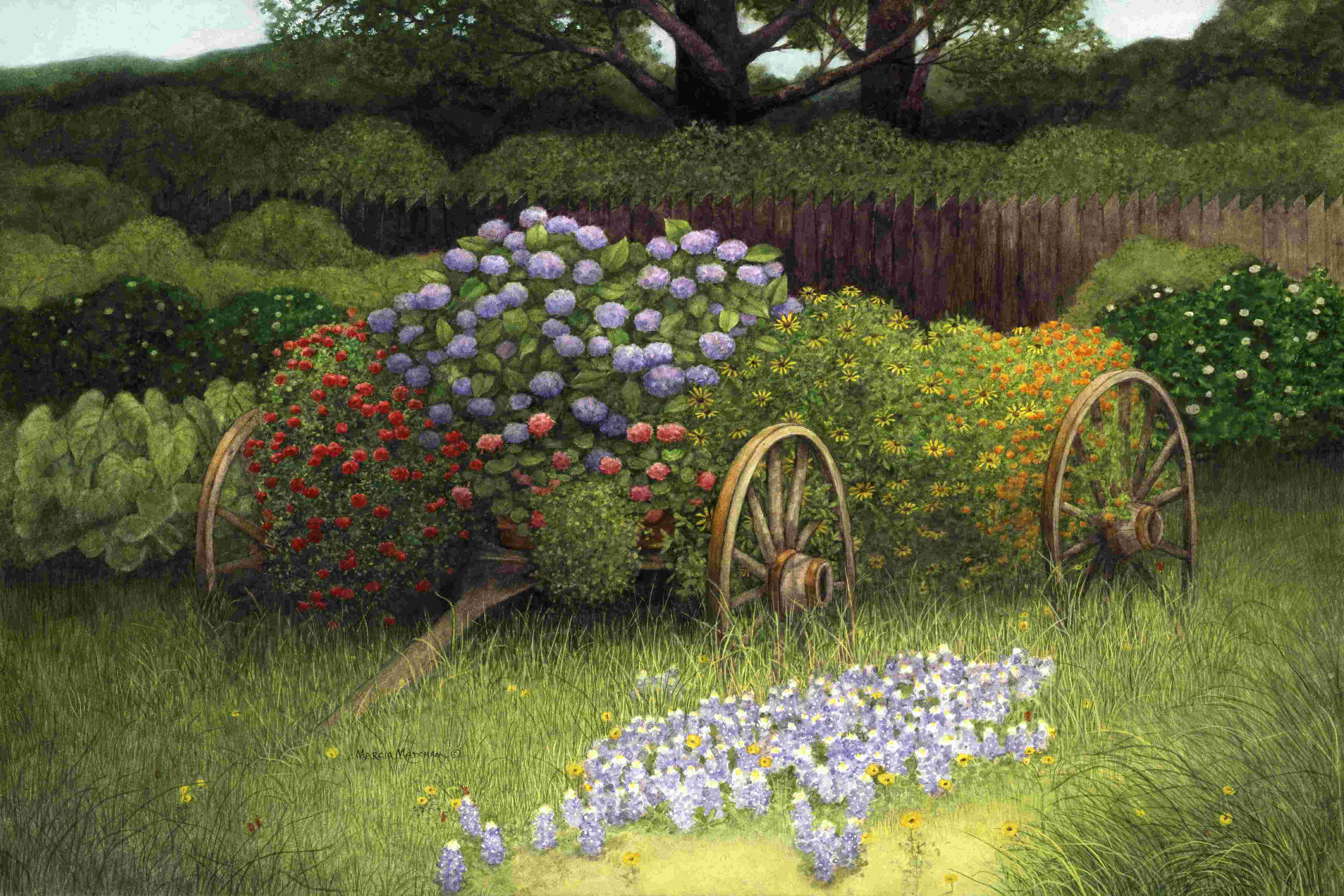 Rosalind Wheeler Flower Wagon | Wayfair