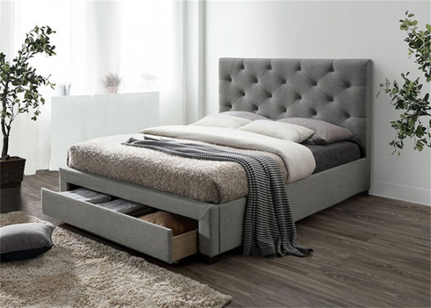 Wade Logan® Aldene Tufted Storage Bed | Wayfair