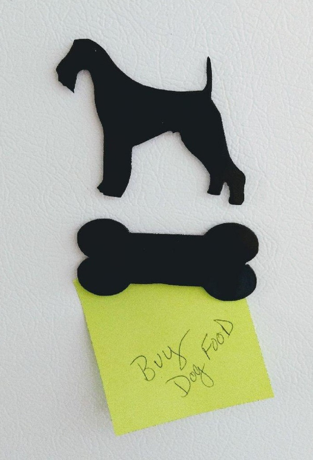 The Lazy Scroll Airedale Terrier Refrigerator and Dog Bone Magnet ...