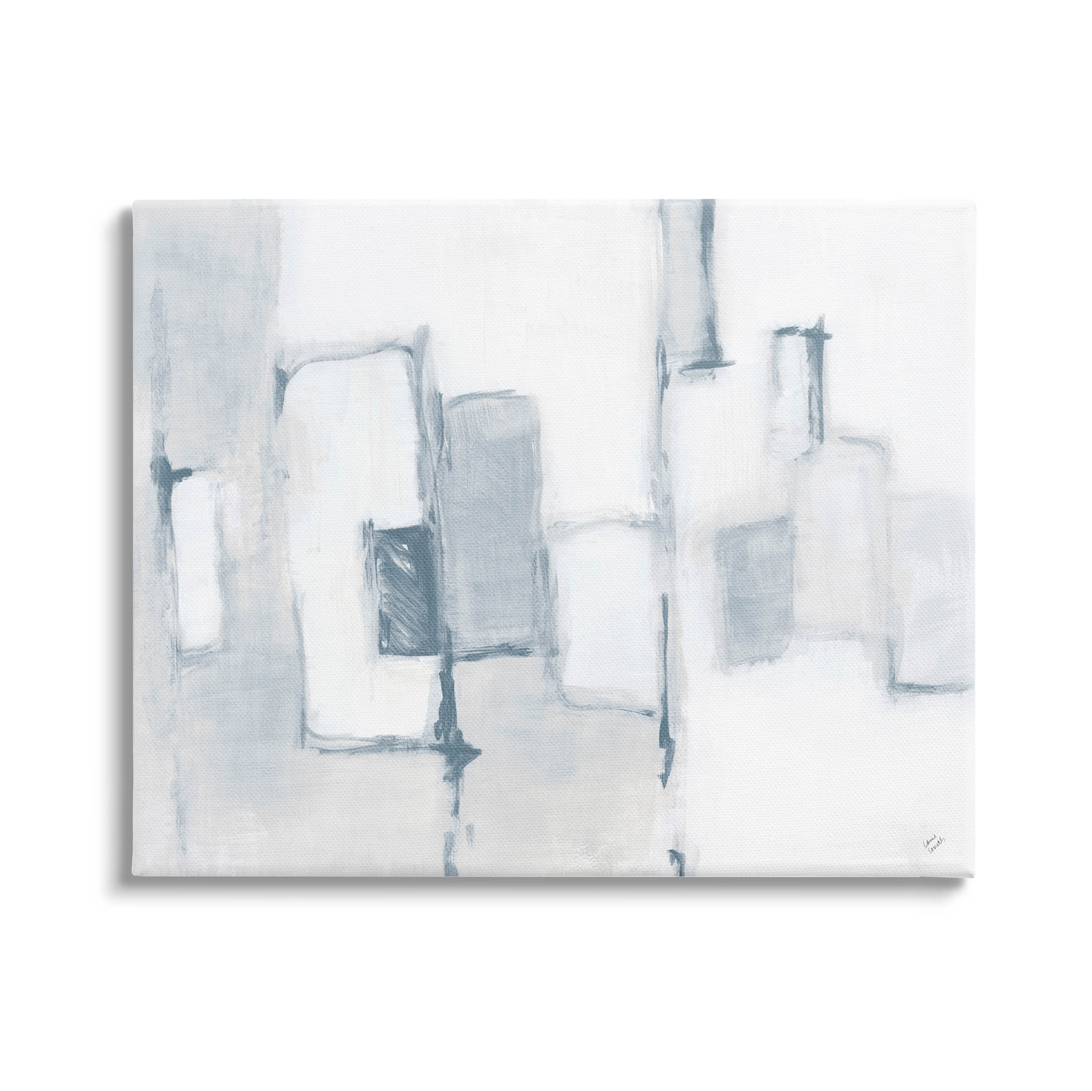 Stupell Industries Contemporary Square Shapes Canvas Wall Art By Lanie ...