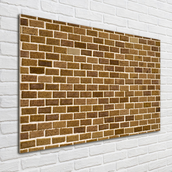 Williston Forge Brick Wall - No Frame Art Prints on Glass | Wayfair.co.uk