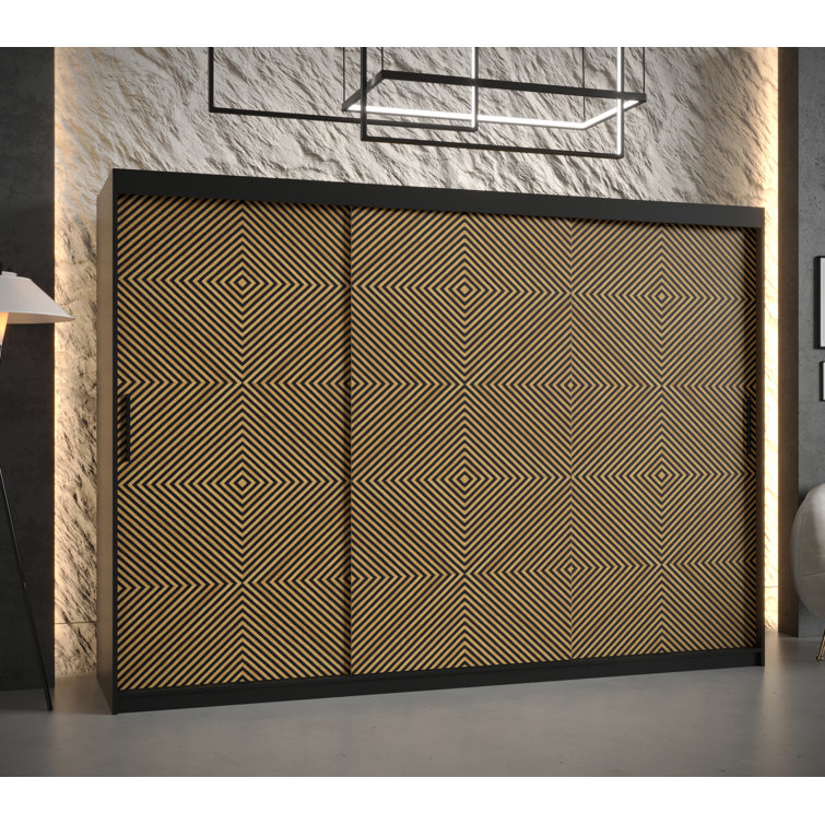 Ebern Designs Makada 3 Door Manufactured Wood Wardrobe | Wayfair.co.uk