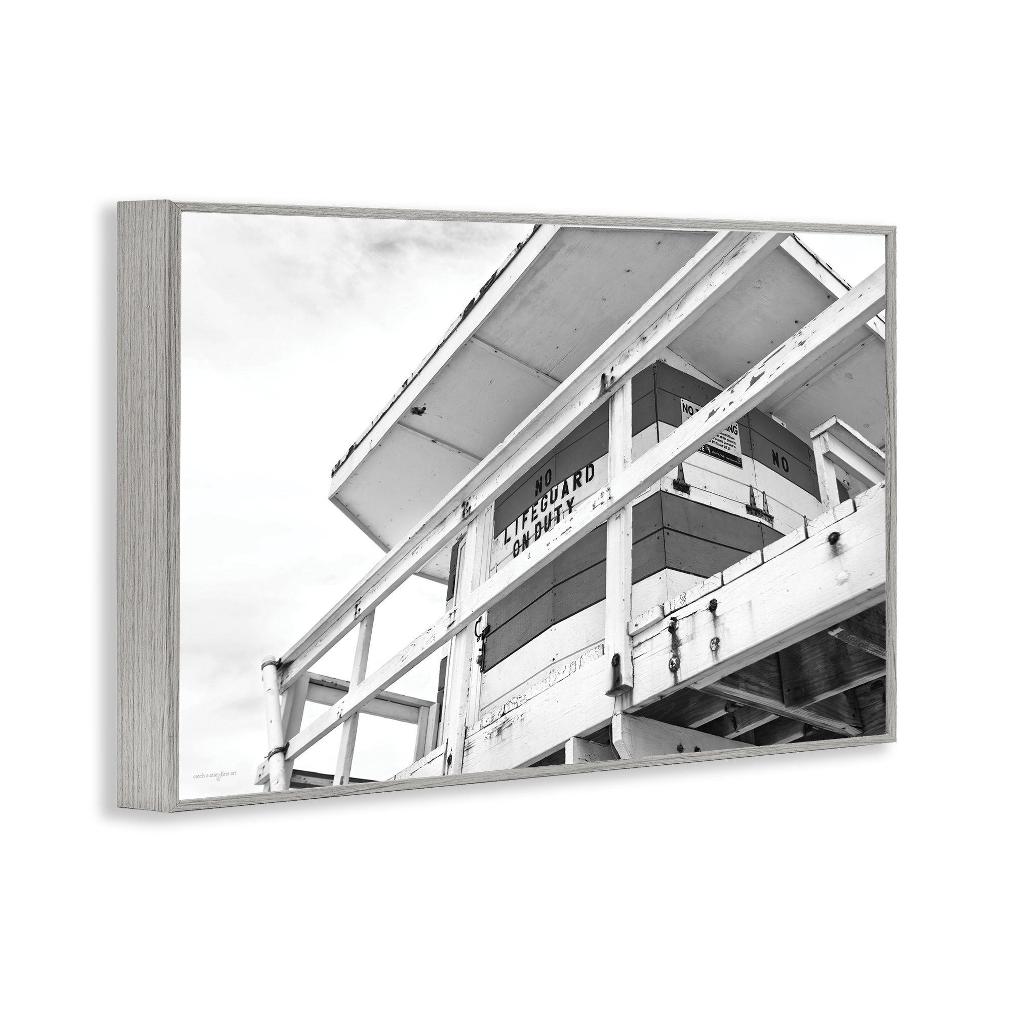 Highland Dunes Lifeguard Building on Beach Framed Giclee, design by ...