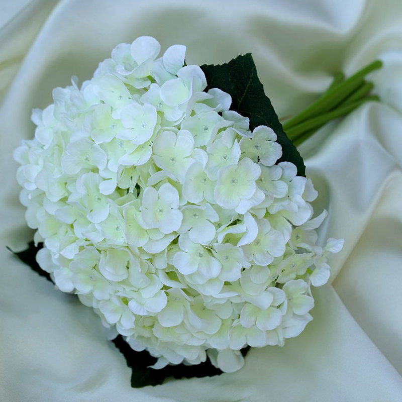 House of Hampton® Artificial Silk Hydrangea Stems & Reviews | Wayfair