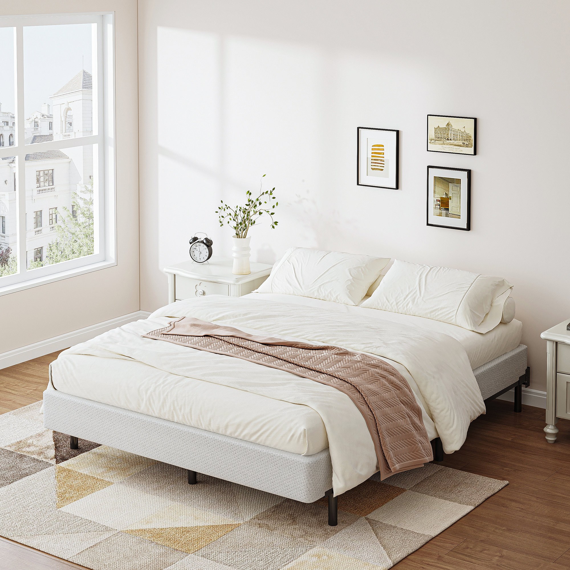 Alwyn Home Lutcher 7 Inch Metal Box Spring, Basics Mattress Foundation ...