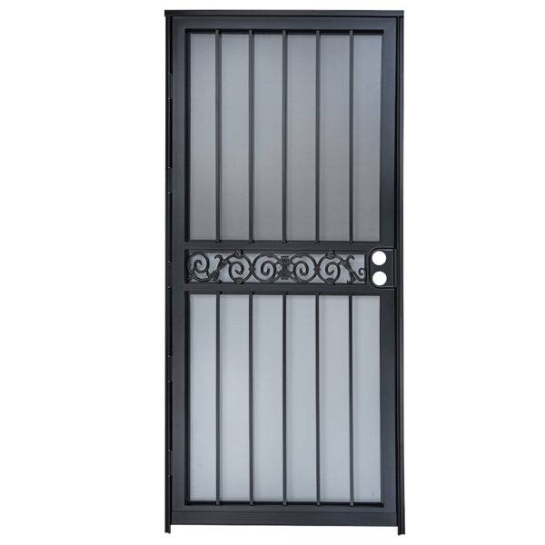 Grisham Deluxe Steel Security Door, 36×80inch Iron Security Storm Door ...