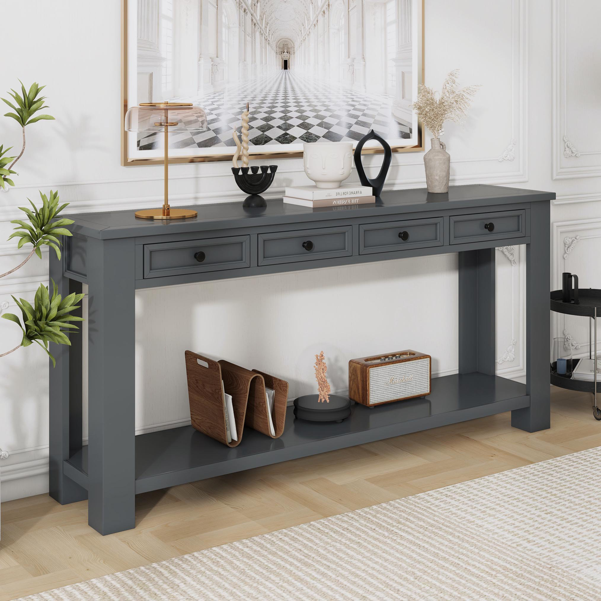 Wade Logan Hagberg 64" Console Table & Reviews | Wayfair