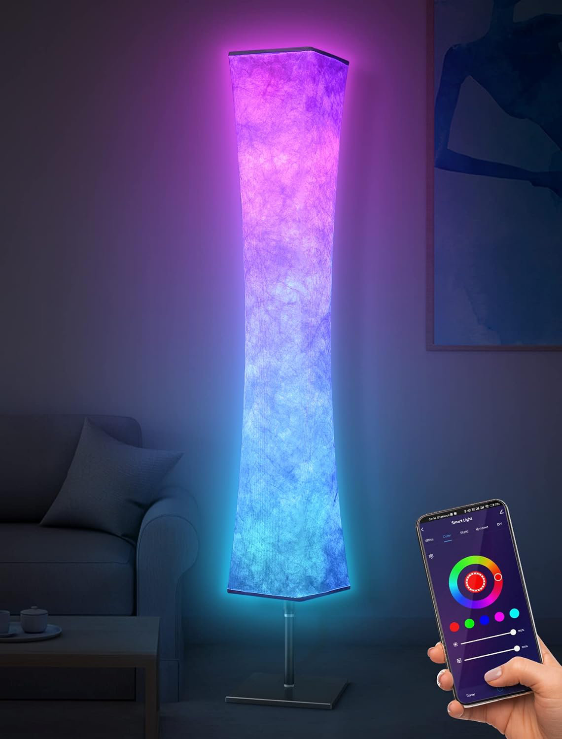 Ivy Bronx Kurland 59'' LED Column | Wayfair