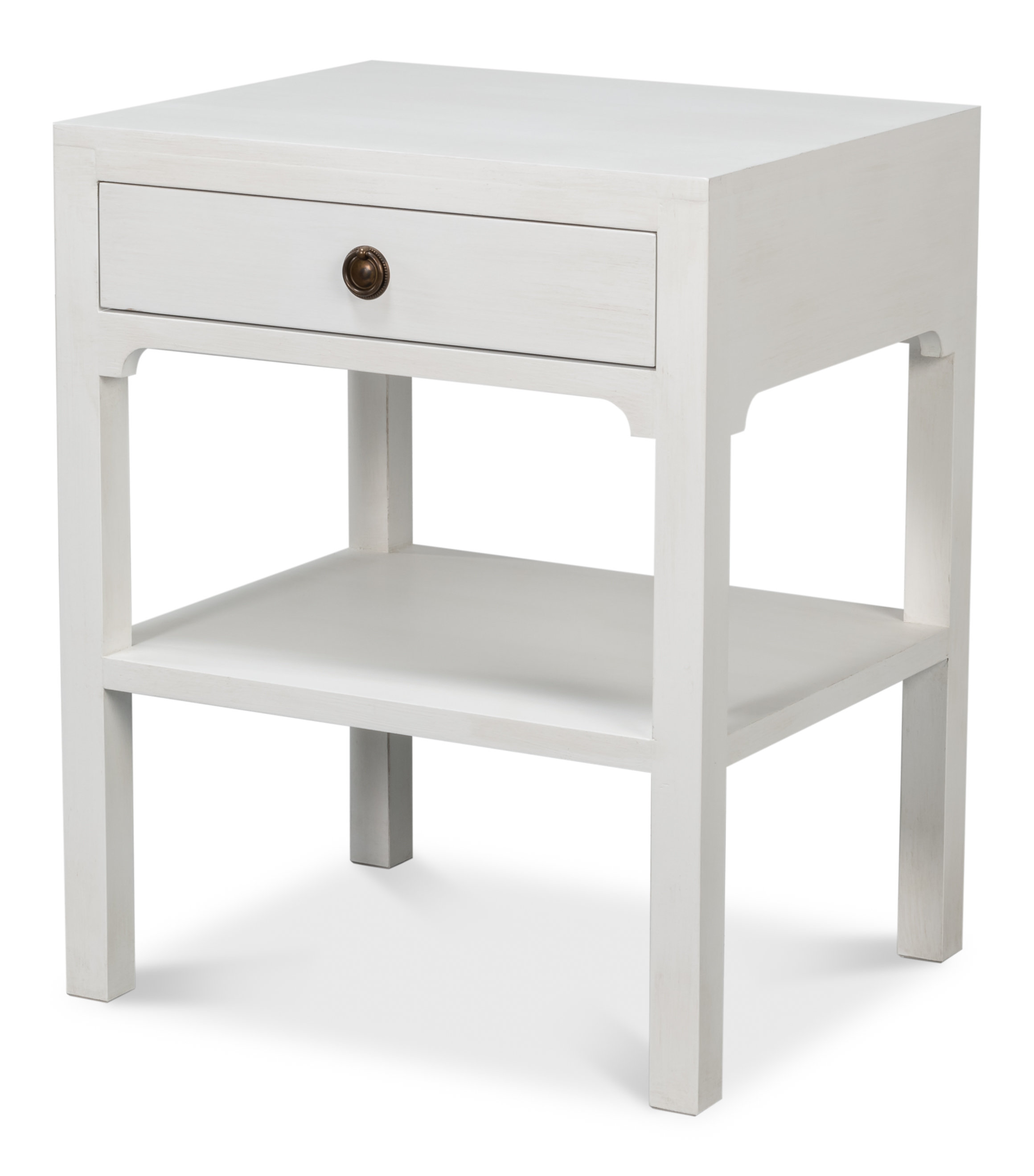 Sarreid Ltd Windy Solid Wood End Table with Storage | Wayfair