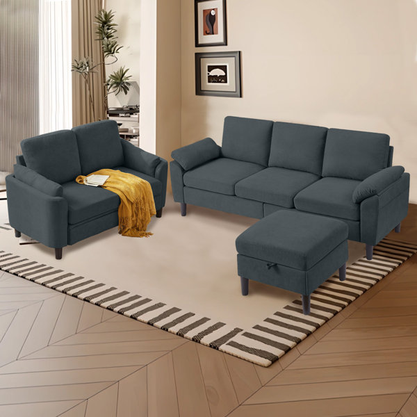 3 Piece Living Room Sets You'll Love | Wayfair