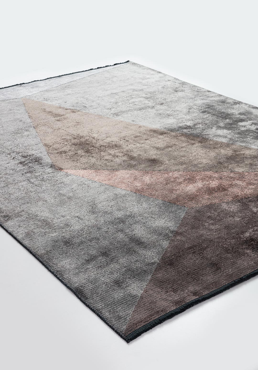 Ebern Designs Brown Geometric Area Rug, Hand Loom using Cotton ...