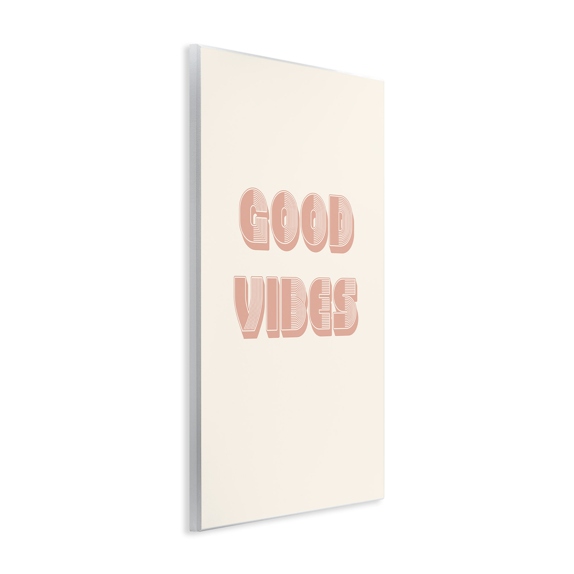 George Oliver Retro Good Vibes Peach Pastel Wall Plaque, design by ...