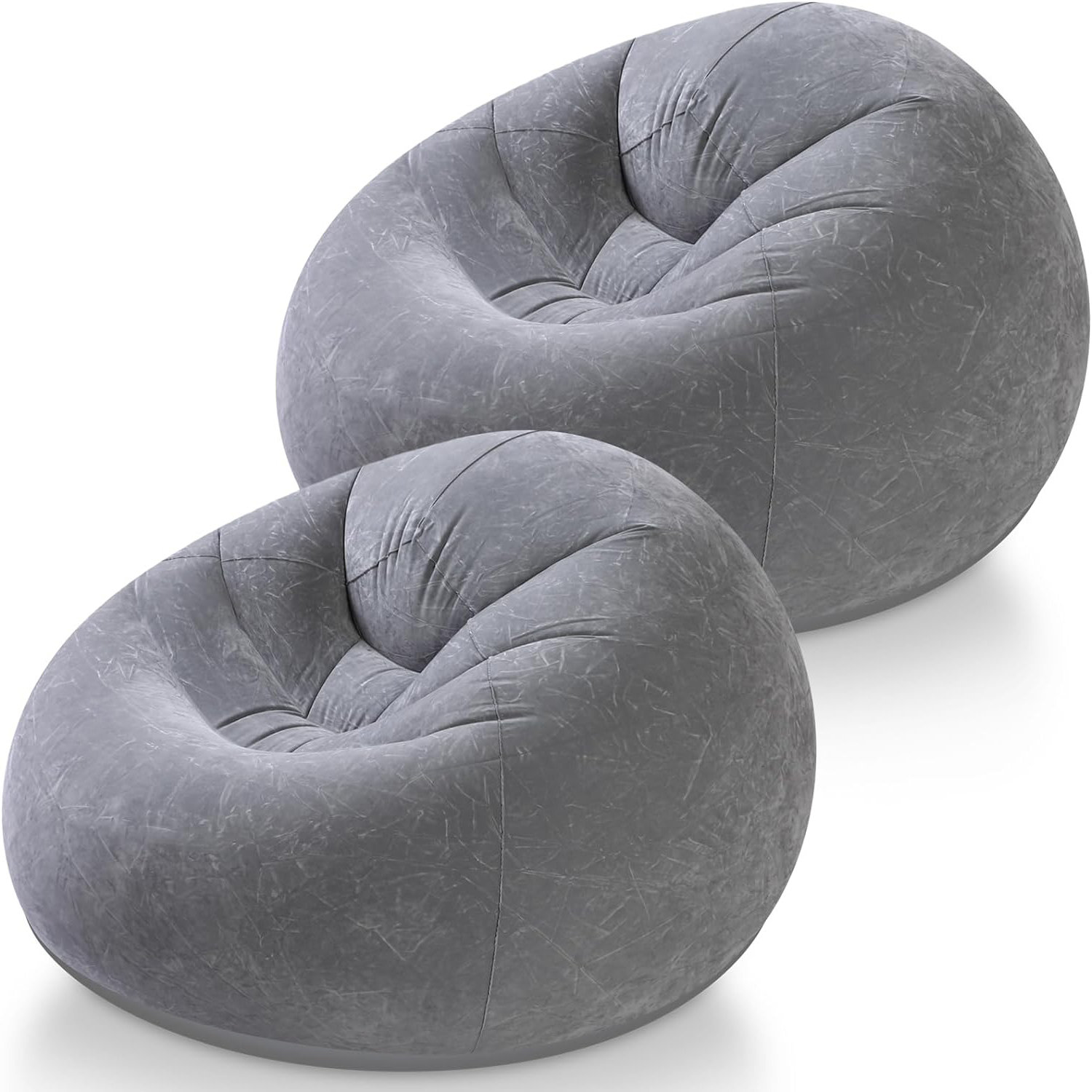 Ebern Designs 2 Pcs Inflatable Lounge Chair Inflatable Bean Bag Chair ...