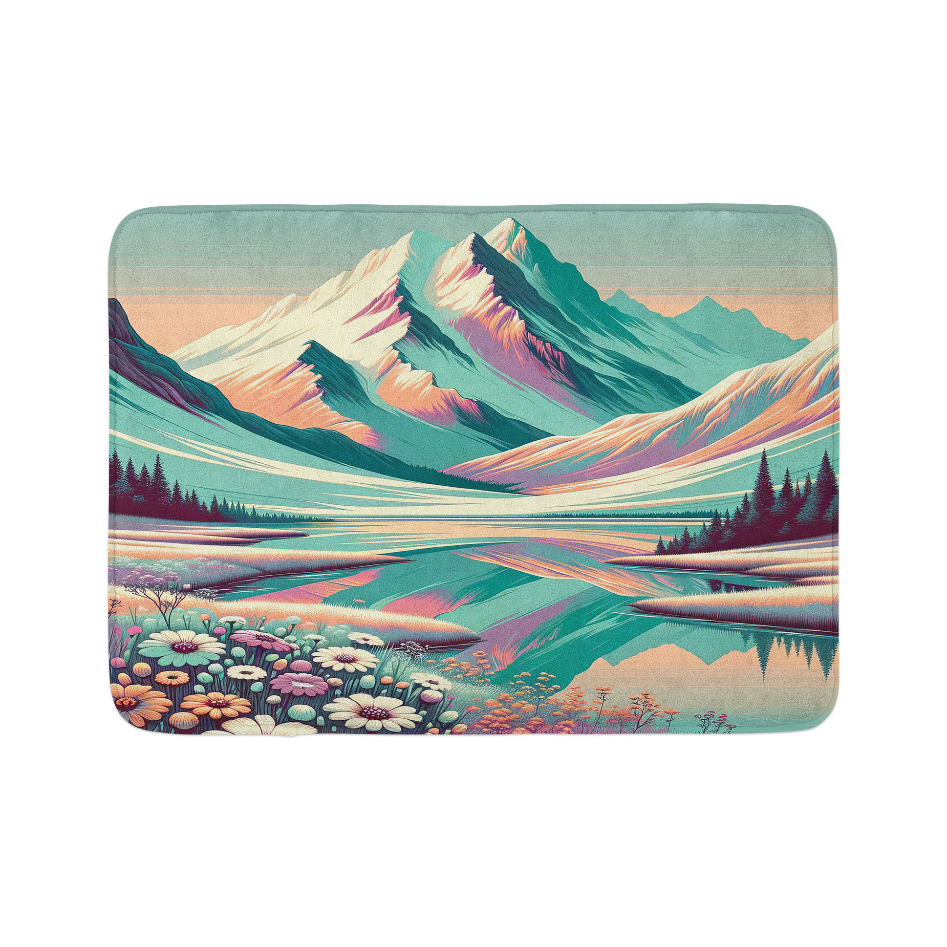 Bay Isle Home™ Amritbir Mountain Bath Mat | Wayfair