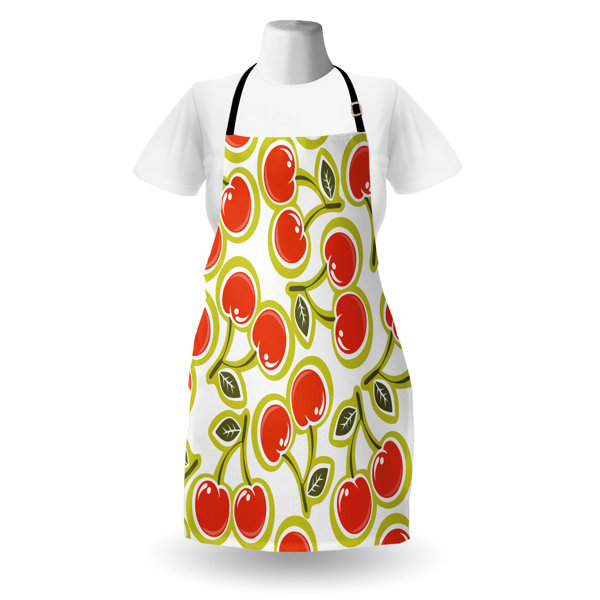 Bless international East Urban Home Fruit Apron Unisex, Cherry and ...