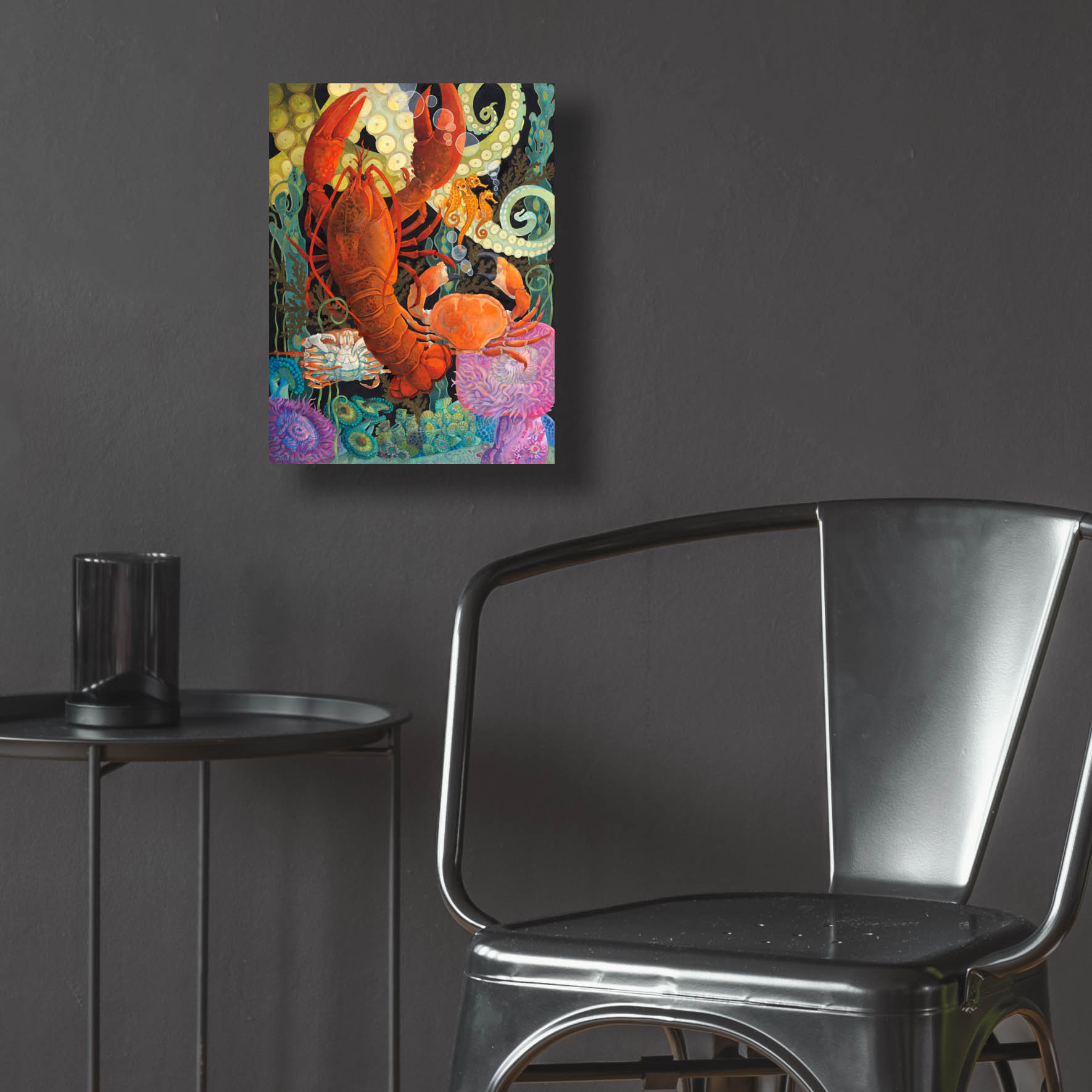 Rosecliff Heights 'Lobster Dance' by David Galchutt Acrylic Glass Wall ...