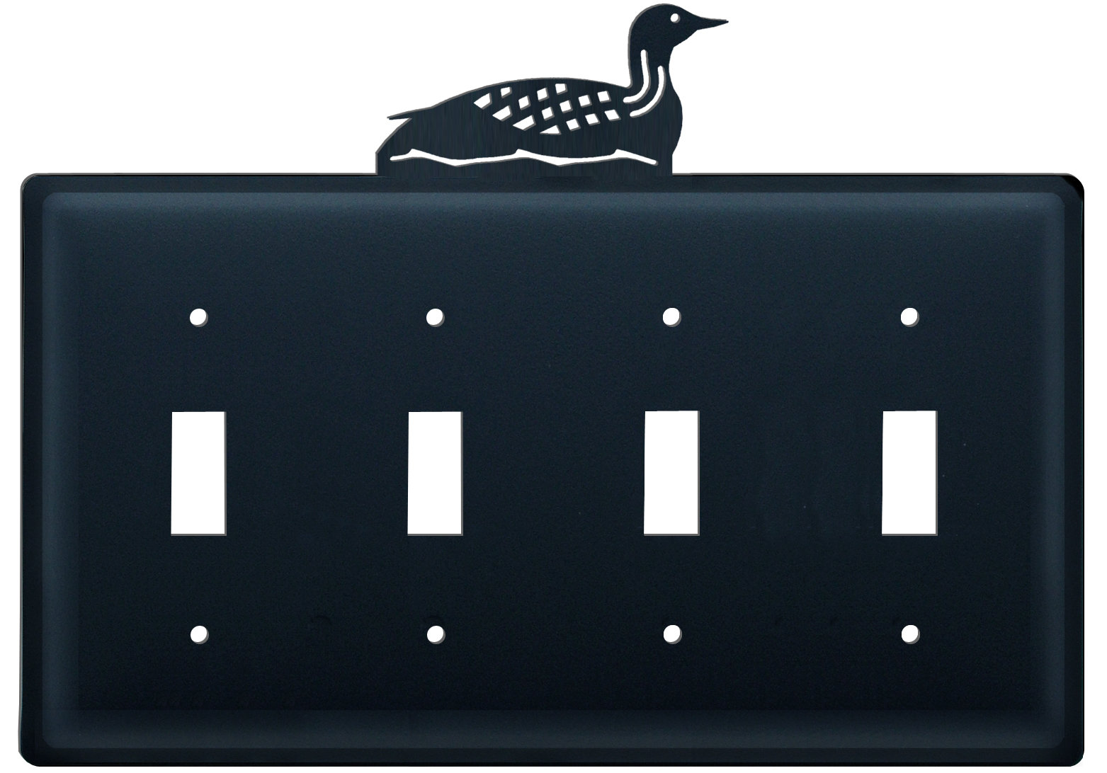 Village Wrought Iron Loon 4-Gang Toggle Light Switch Wall Plate | Wayfair