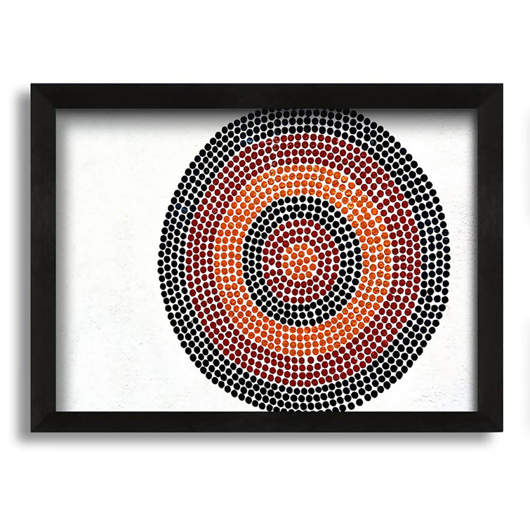 Ivy Bronx Aboriginal Pattern 7 - Picture Frame Graphic Art on Canvas ...