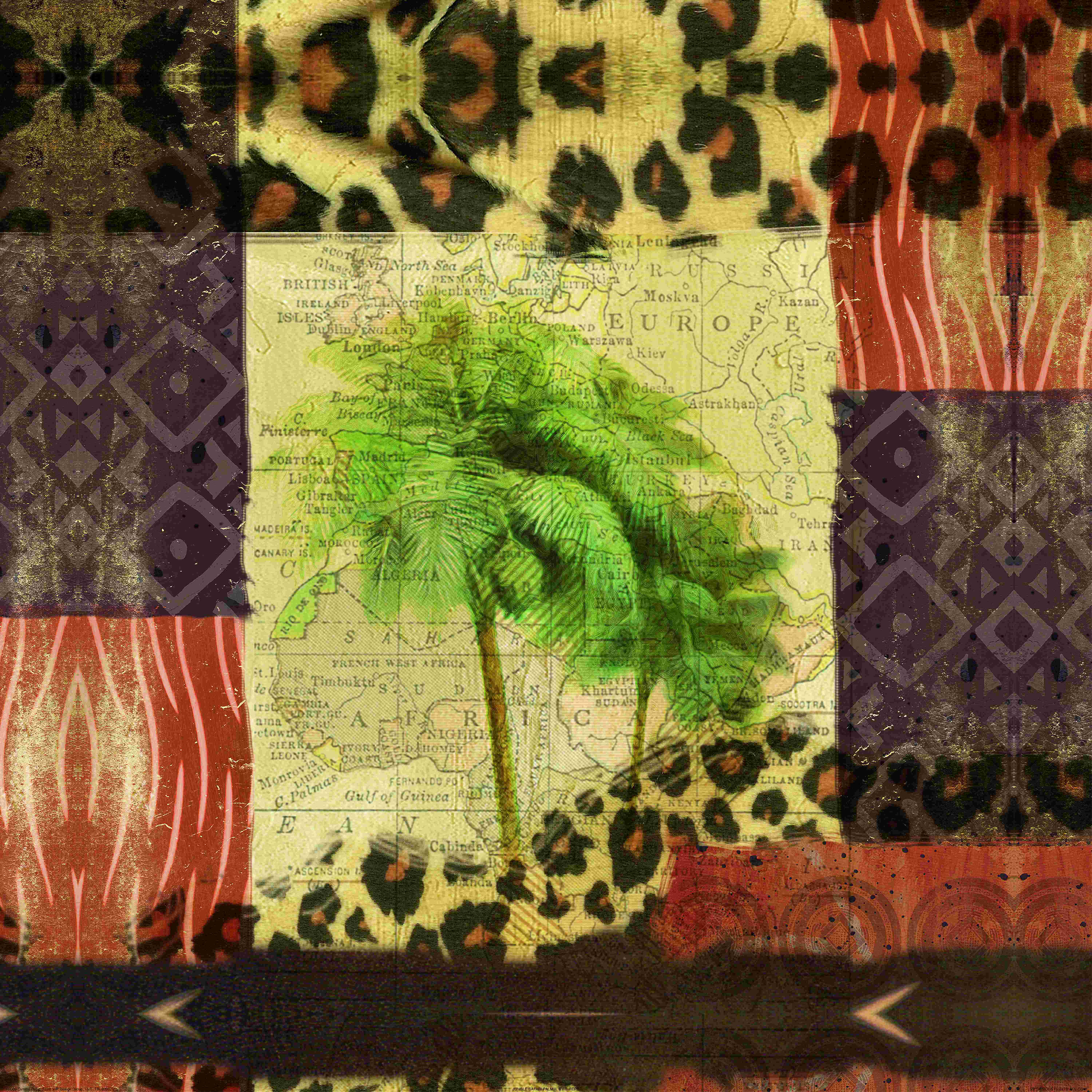 Bay Isle Home™ Painted Palm Tree With African Patterns 2 - Wayfair Canada