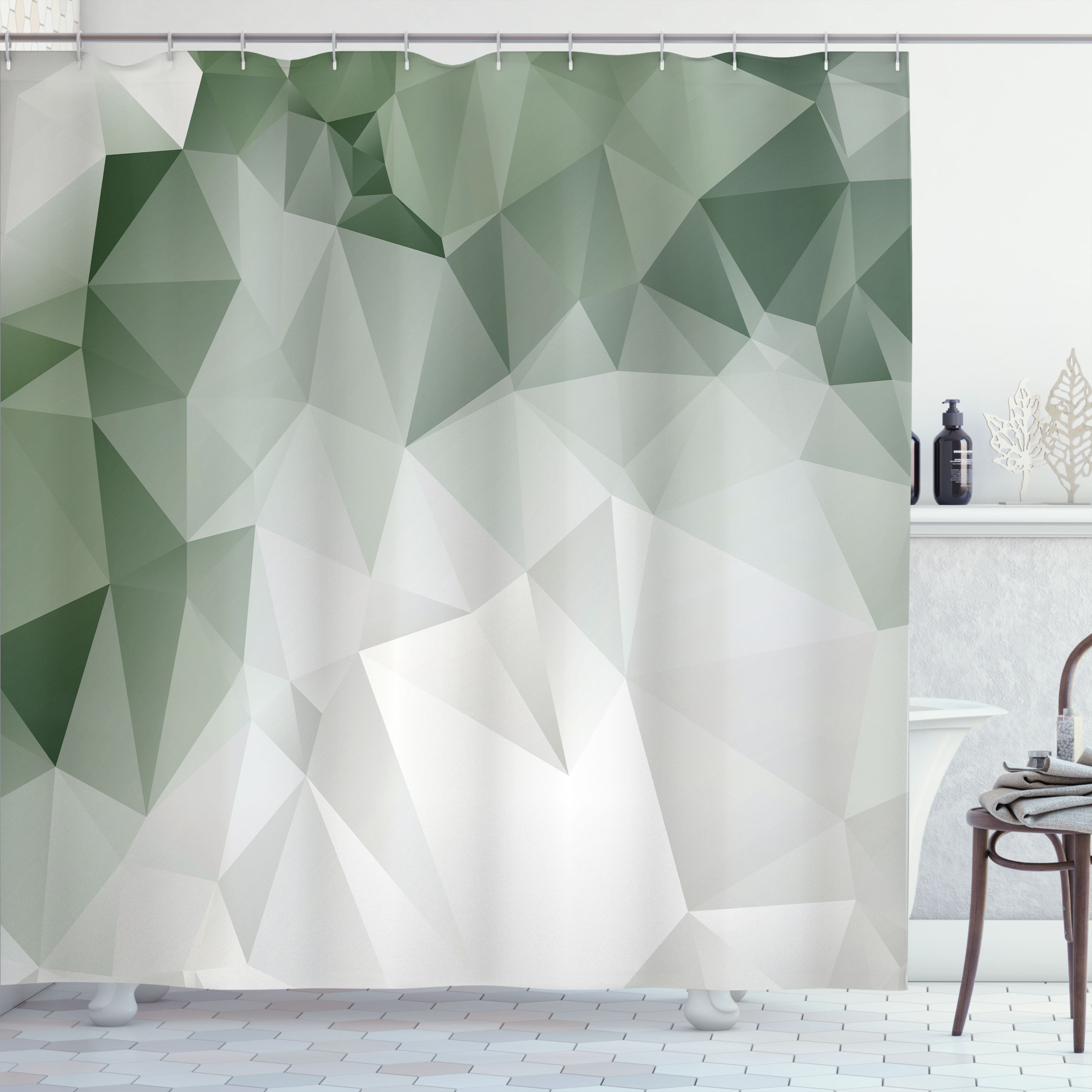 East Urban Home Gelindo Abstract Shower Curtain & Reviews | Wayfair