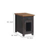 Gracie Oaks Jakendra Solid Wood End Table with Storage and Built-In ...