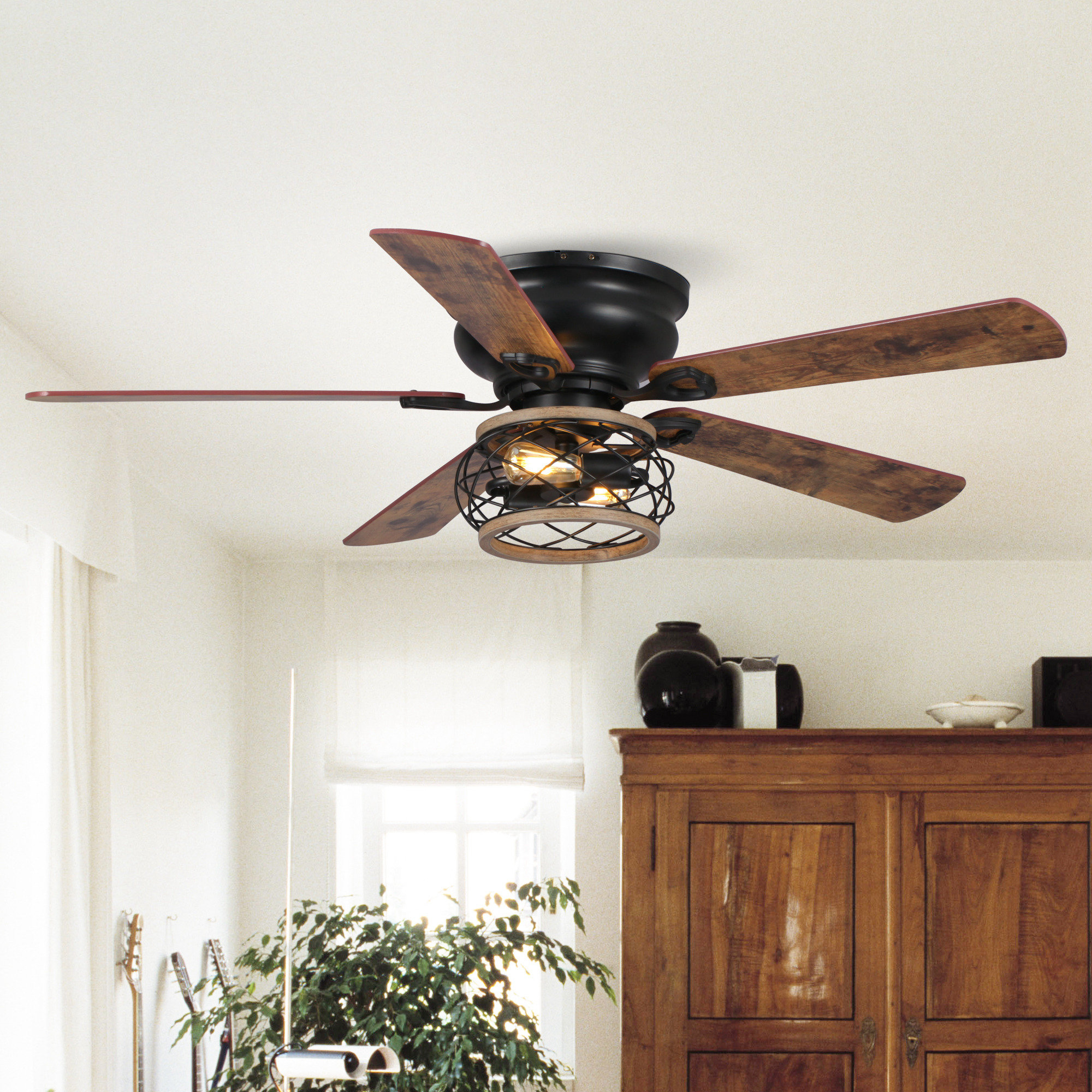Trent Austin Design® 48" Hadiya 5 - Blade Standard Ceiling Fan with ...