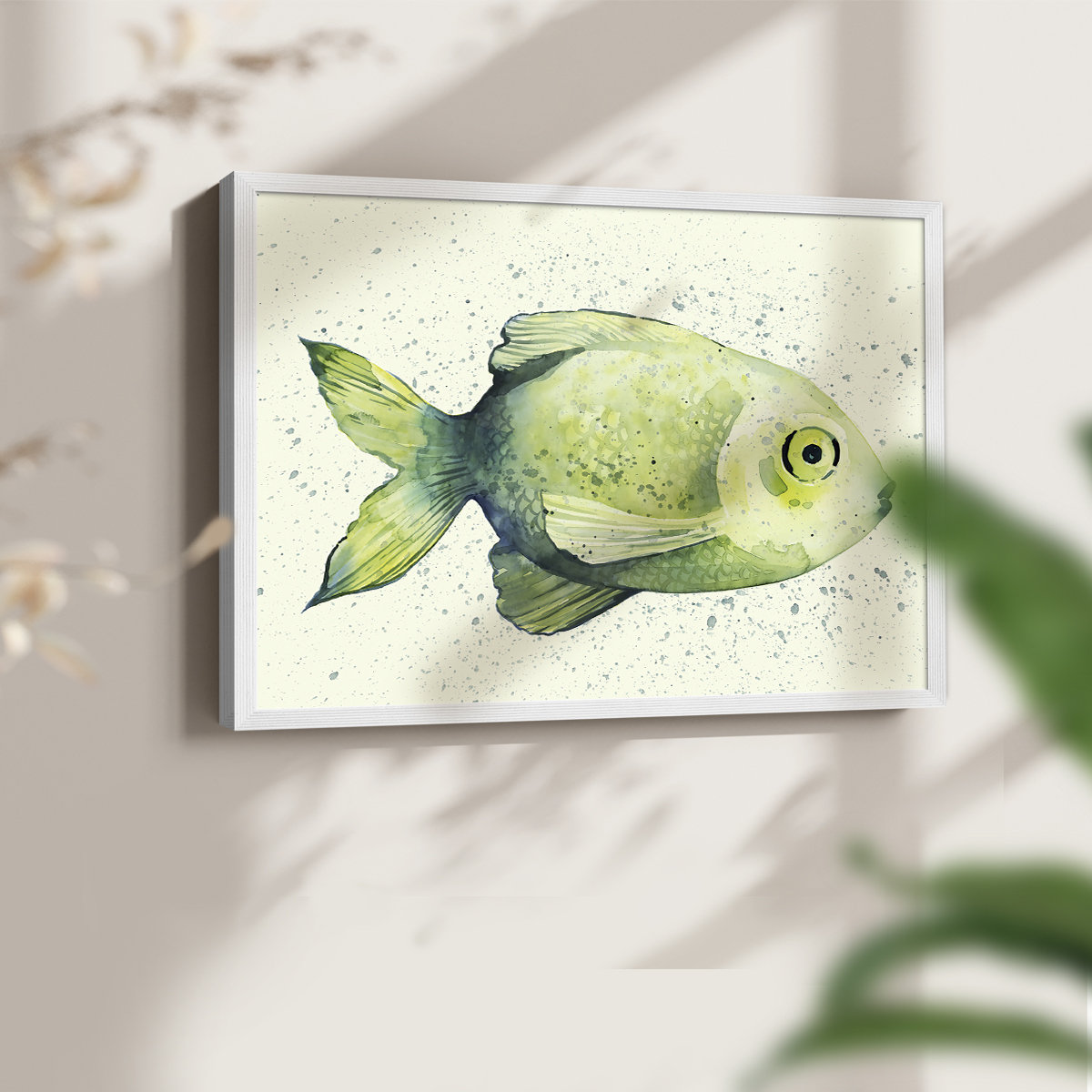 Highland Dunes Speckled Freshwater Fish II -Framed Print - Restickable ...