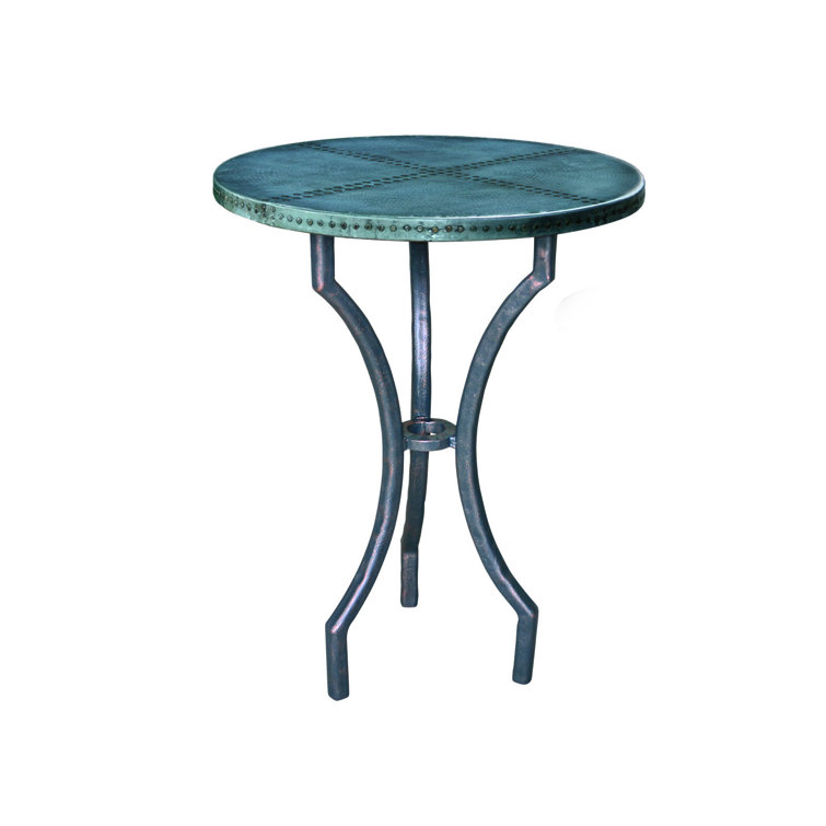 Red Barrel Studio® Jacksonjames Round Metal Dining Table | Wayfair