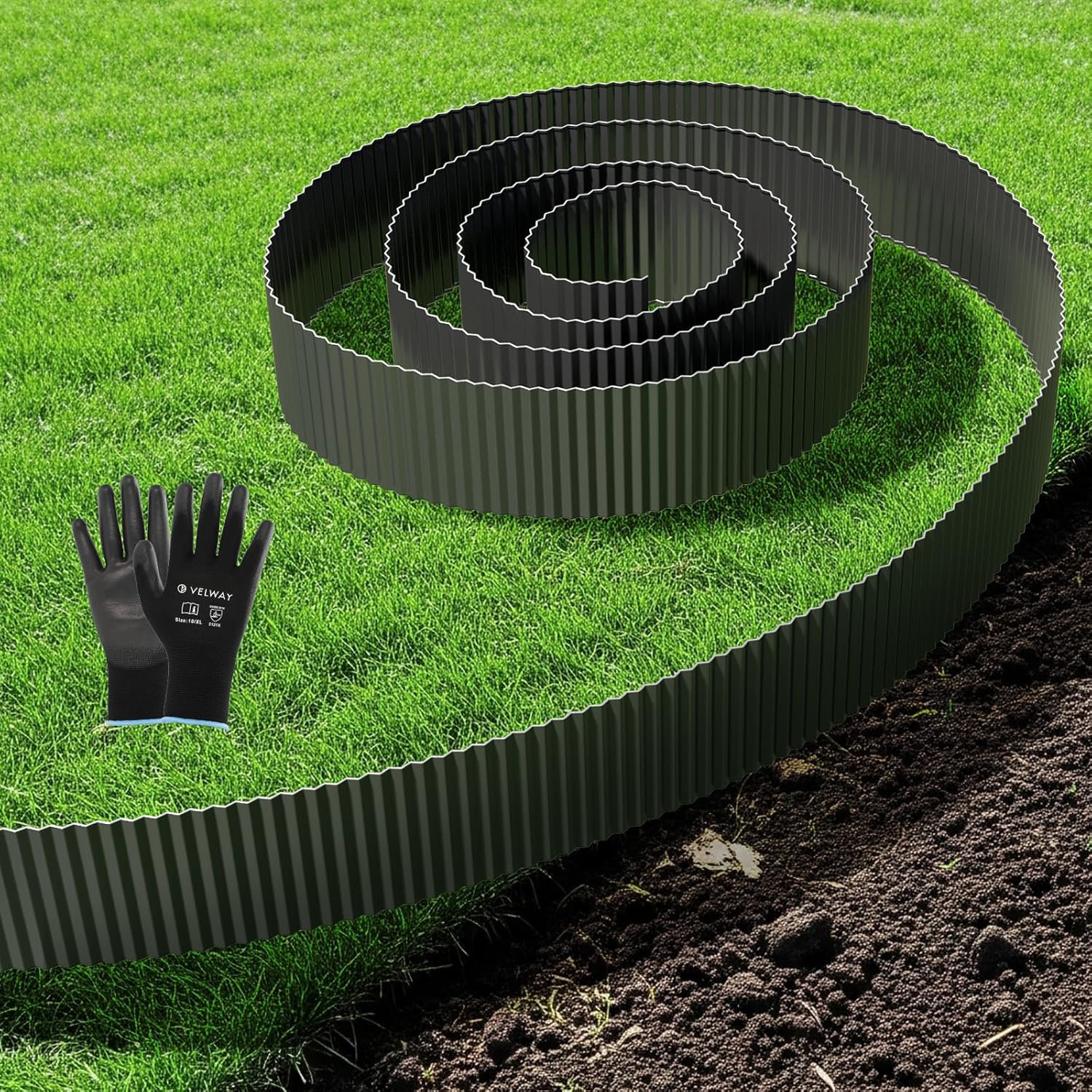 black corrugated border