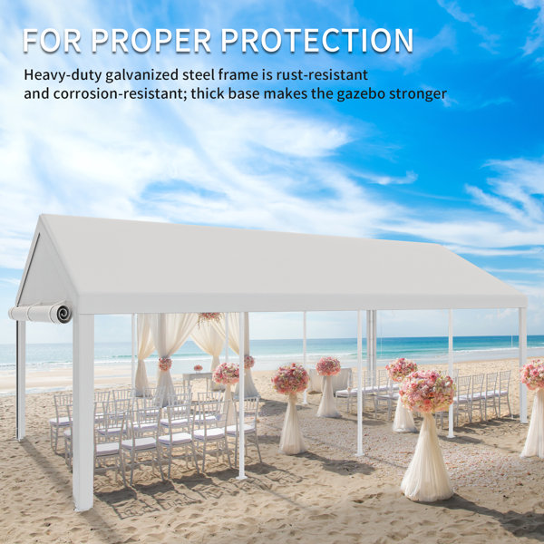 YITAHOME Outdoor White Party Tent with Windows & Reviews | Wayfair