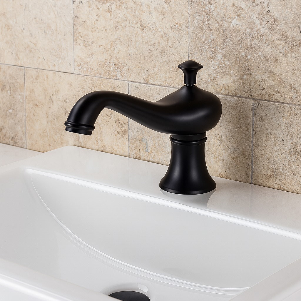 BathSelect ORB Finish Brass Commercial Touchless Sensor Faucet with ...