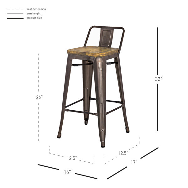 Trent Austin Design® Nesbit Solid Wood Bar & Counter Stool & Reviews ...