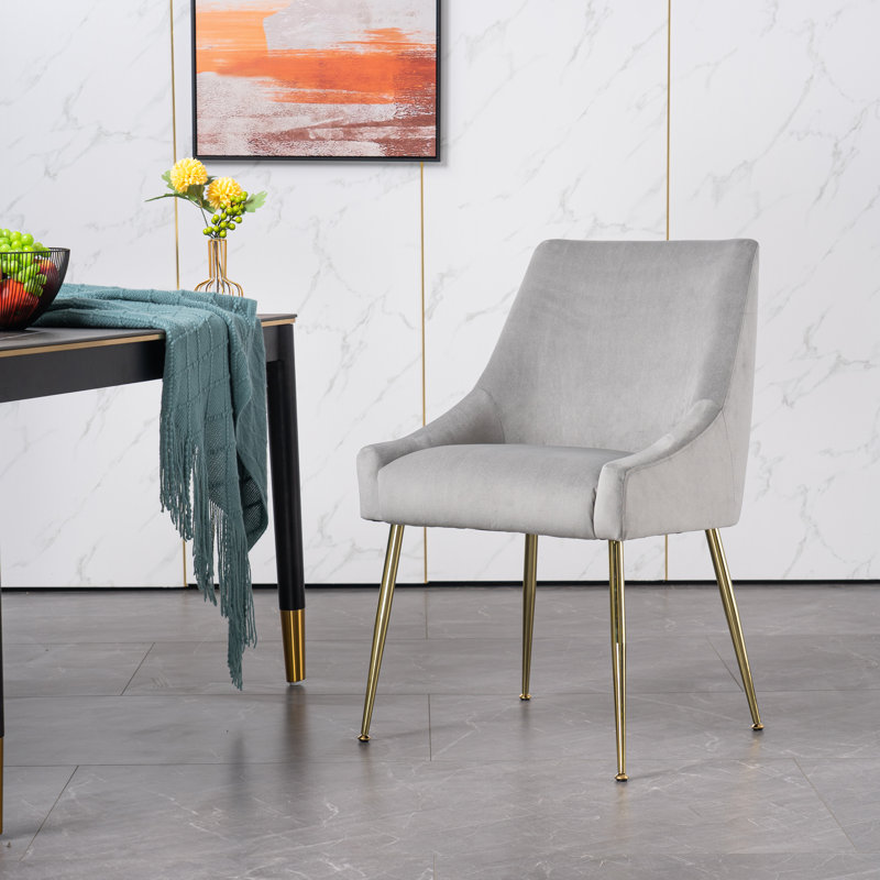 Mercer41 Ceilean Velvet Upholstered Dining Chair & Reviews | Wayfair