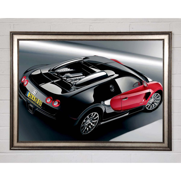 Ebern Designs Bugatti Veyron Side Profile - Single Picture Frame Art ...