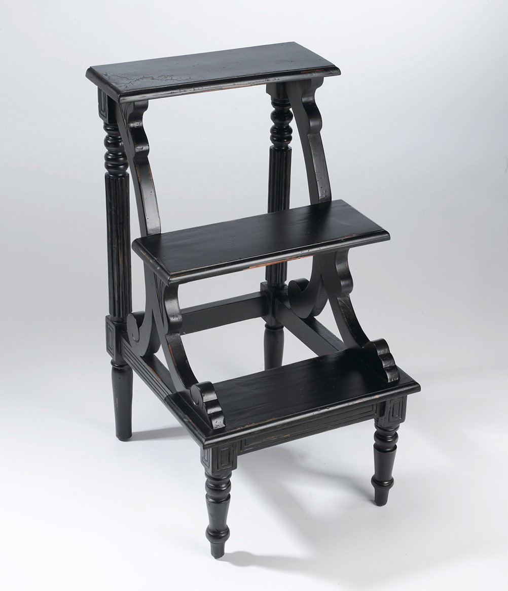 WFX Utility™ Library 3 Step Wood Step Stool & Reviews | Wayfair